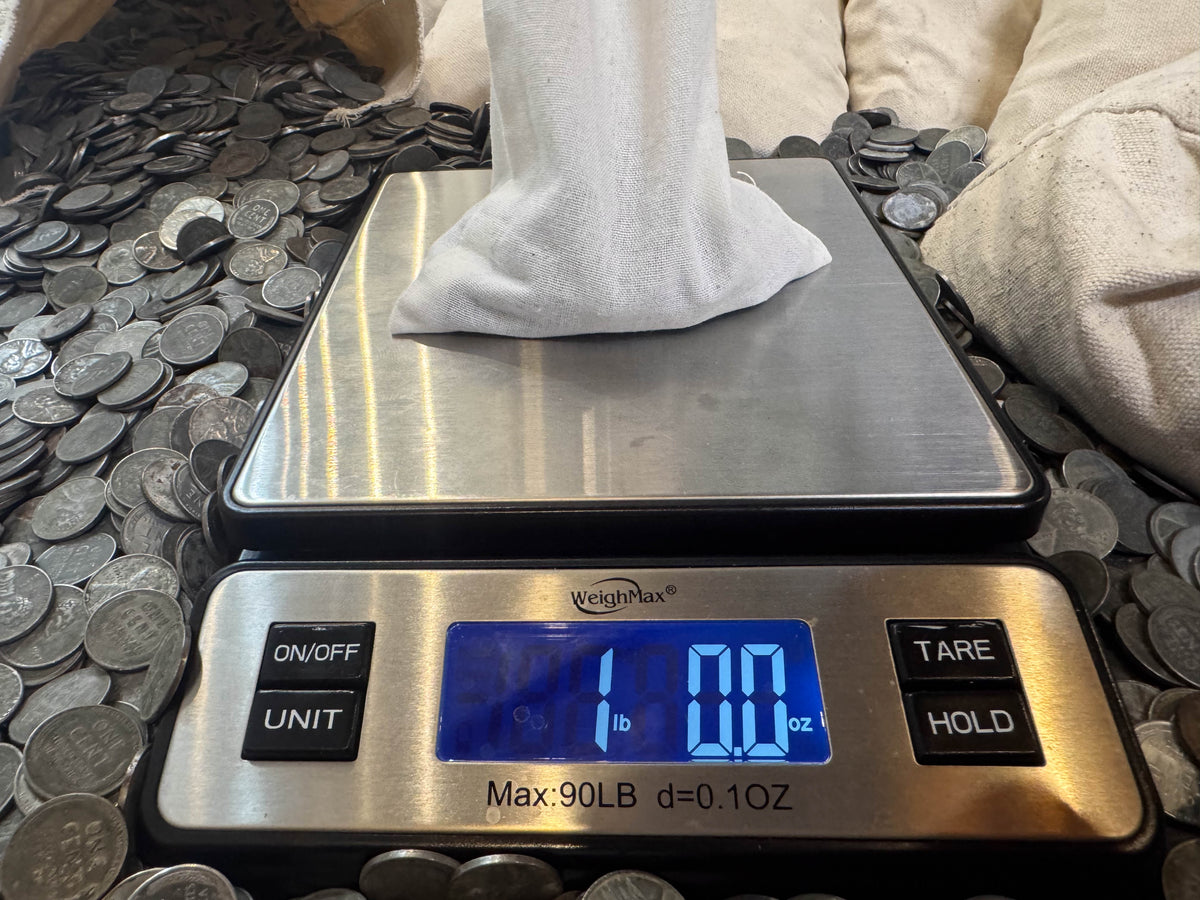 1lb Steel Cent wheat penny bag old us lincoln cent coins vintage estat ...