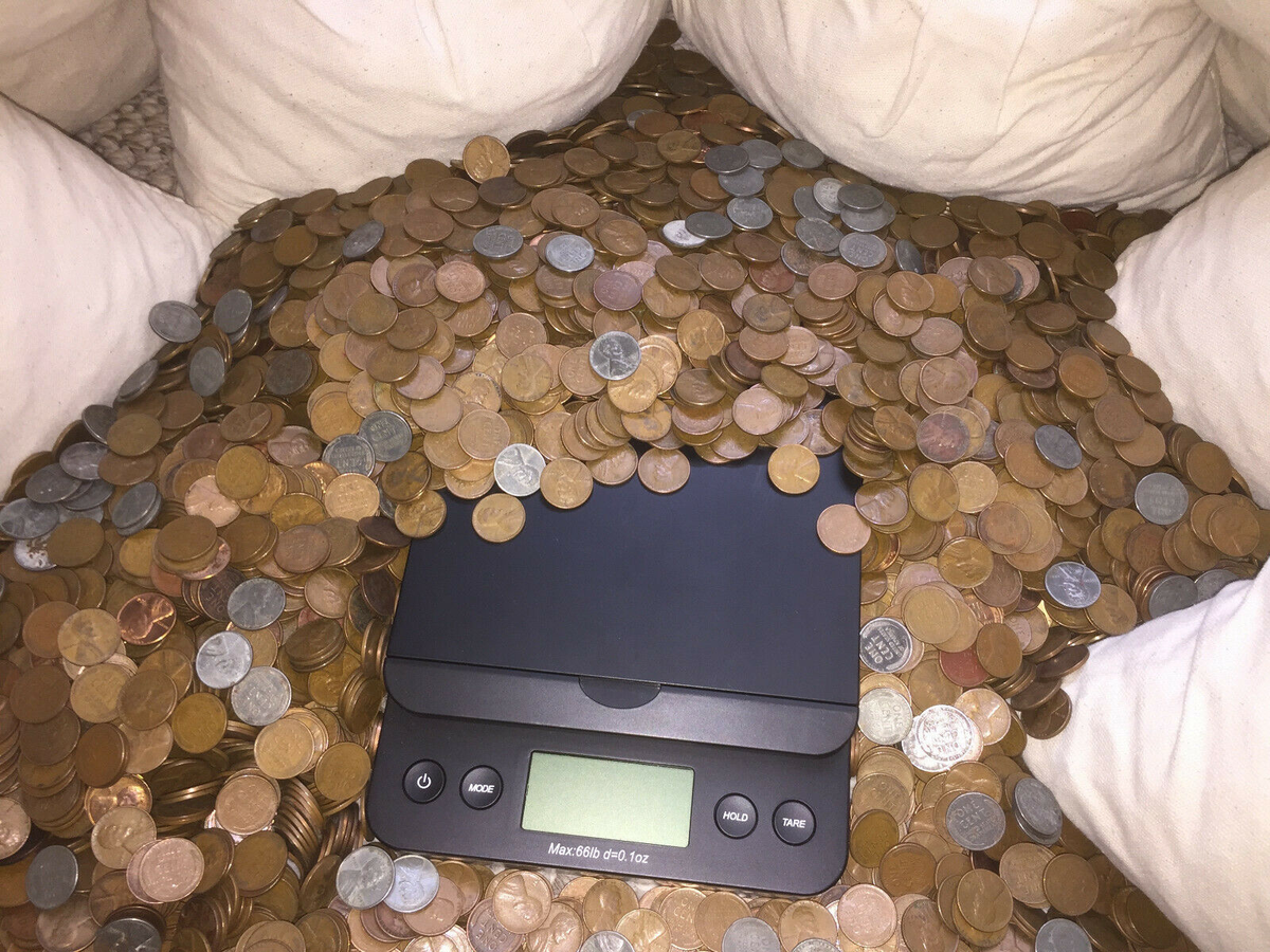 2LB WHEAT PENNY BAG OLD US LINCOLN CENT COINS VINTAGE ESTATE SALE COLL ...
